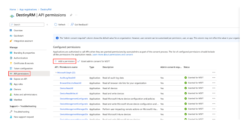 Set up your MDM account: Microsoft Intune